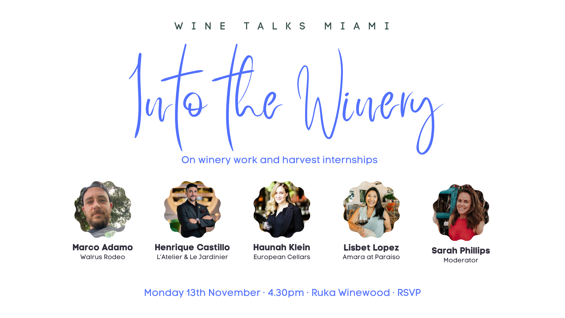 Wine Talks Miami: Into the Winery - Wine Guide Miami